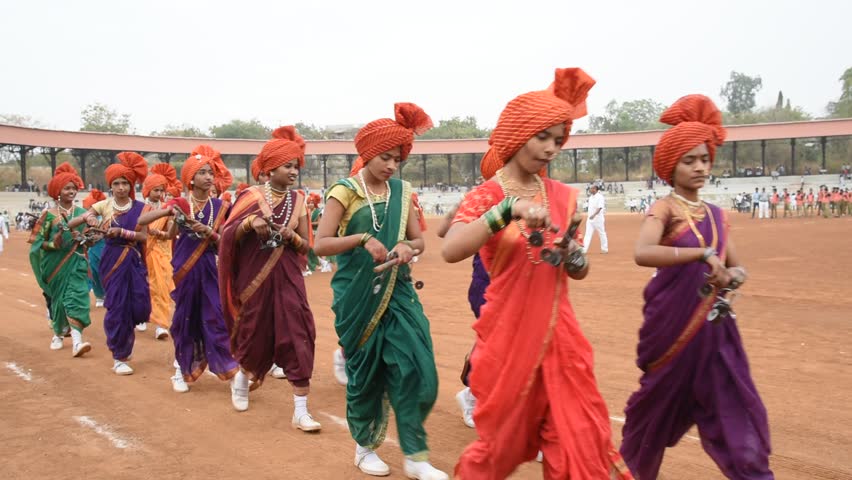 YAVATMAL, MAHARASHTRA, INDIA - 24 JANUARY 2016 : Group Of Lambadi Women ...