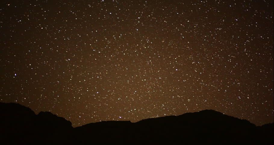 November 18, 2014: Star Filled Night Sky, Time Lapse Stock Footage ...