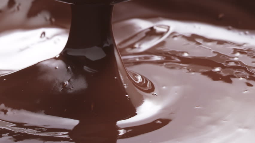 Slow Motion Pouring Chocolate Background, Prores 180fps Footage Stock ...