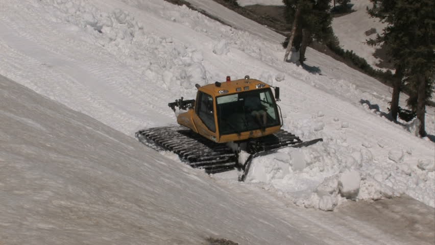 Stock video of snow moving snow cat machine pushing | 238270 | Shutterstock