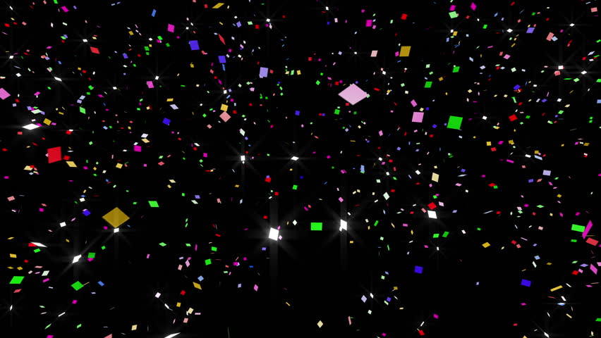 Animation Of Colorful Confetti Falling Stock Footage Video 4358984 | Shutterstock