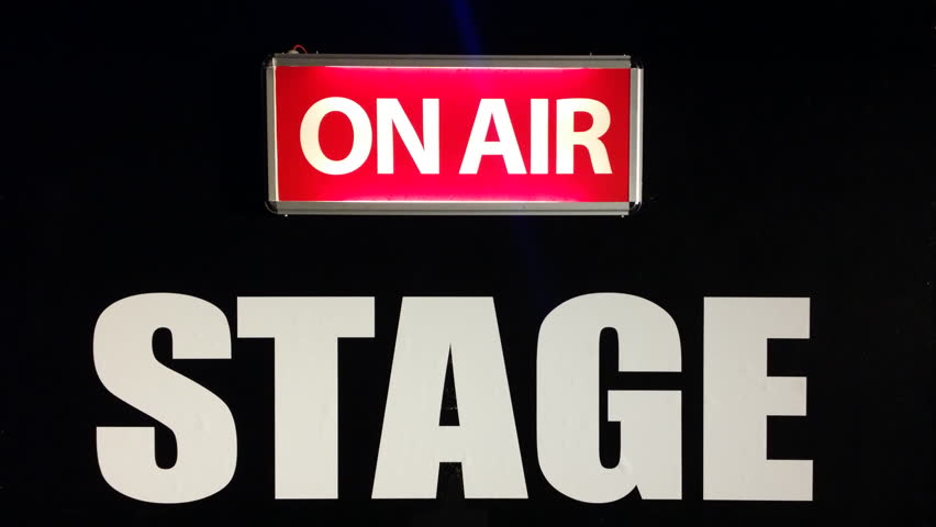 On-air Sign, Stage Sign, Black Stock Footage Video (100% Royalty-free ...