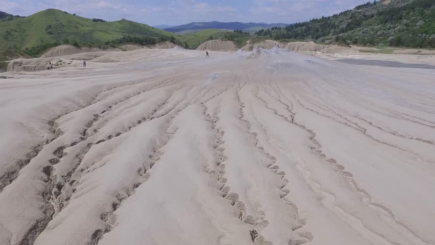 Aerial Shot Of Destructed Ground And Rocks After Mining Explosion Stock ...