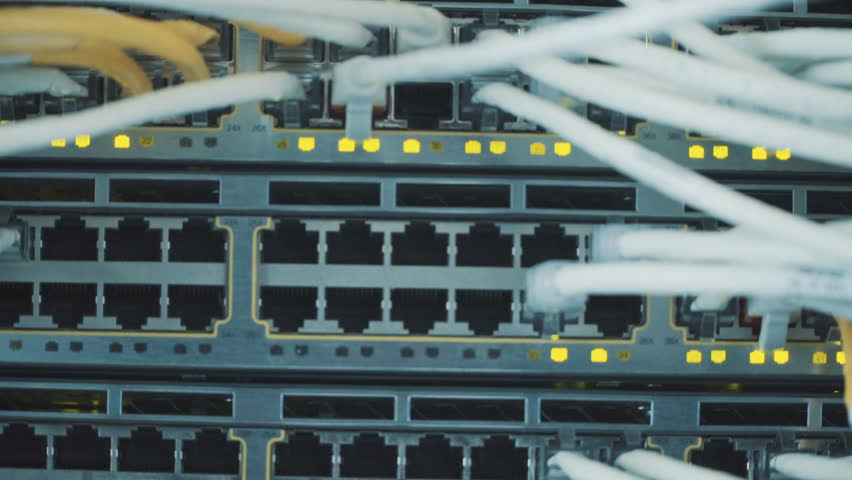 Lights and Connections On Network Stock Footage Video (100% Royalty ...