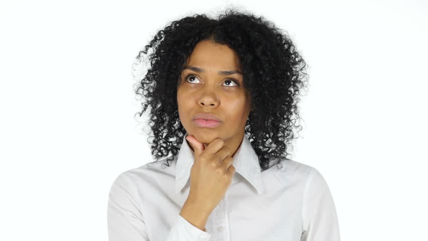 Thinking Pensive Black Man On White Background Stock Footage Video ... Thinking Pensive Black Man On White Background Stock Footage Video ...