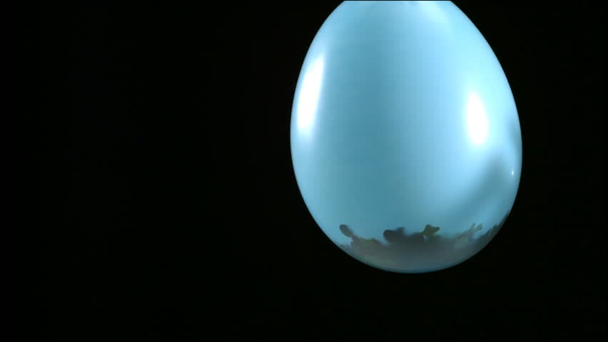 Man Popping Blue Balloon Filled Stock Footage Video (100% Royalty-free ...