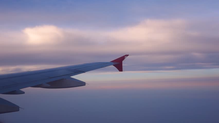 Traveling By Air. View Through An Airplane Window. No 4 ( Full High ...