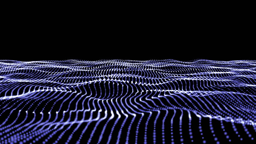 Digital Wave Particles Form For Digital Background. Digital Wave 4k ...