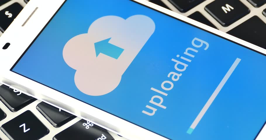 4k,Update The Informative Cloud,upload Progress,web Tech Background. Cg ...