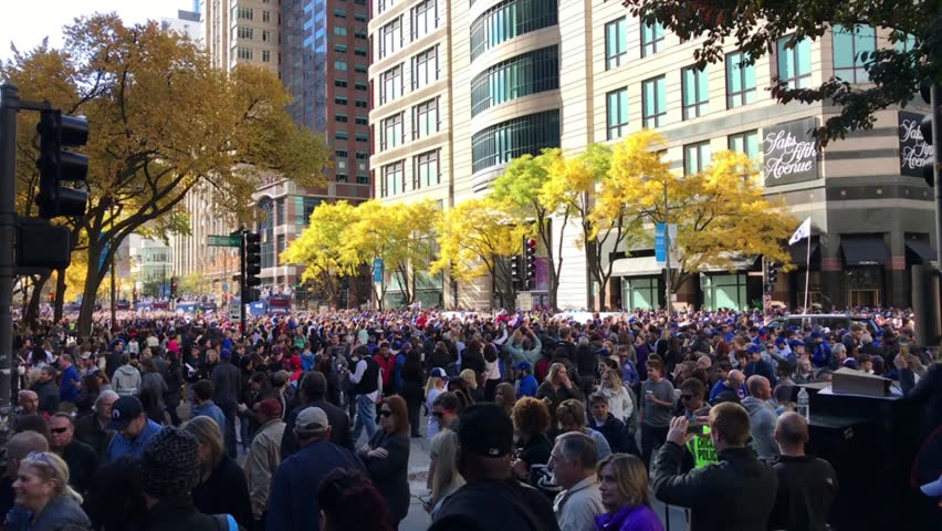 Chicago, Il. November 4 ,2016. Stock Footage Video (100% Royalty-free ...