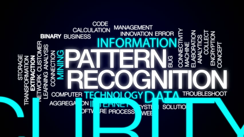 Pattern Recognition Animated Word Cloud, Stock Footage Video (100% ...