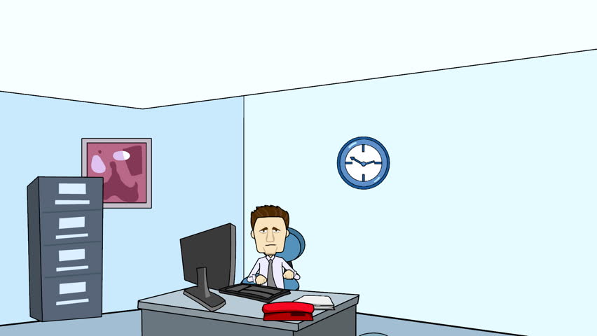 Exploding File Cabinet (Office Workload). Animation. Stockvideos ...