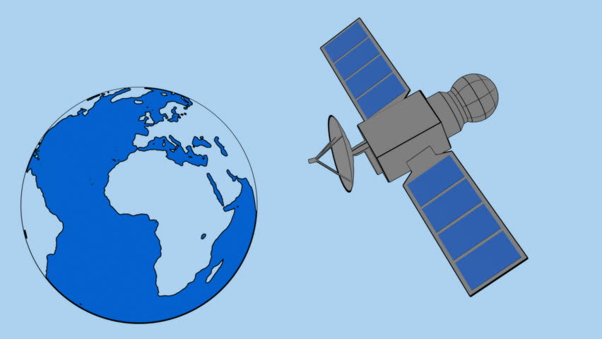 Satellite Communication Animation
