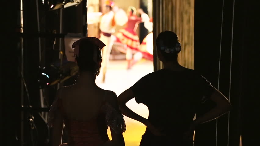 Two Girls Looking Behind Backstage Stock Footage Video 100 Royalty Free 26083610 Shutterstock