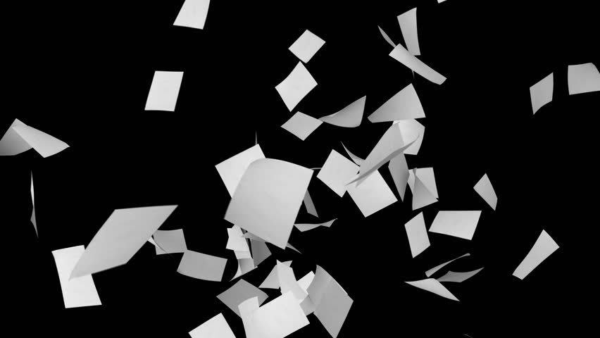 Flying Paper Stock Footage Video | Shutterstock