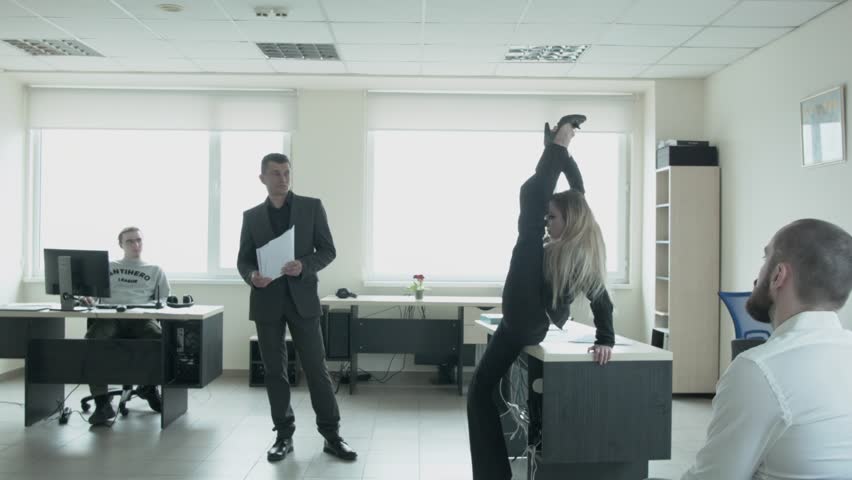 Congratulations Businessman Receiving Praise As Team Members Clap In ...