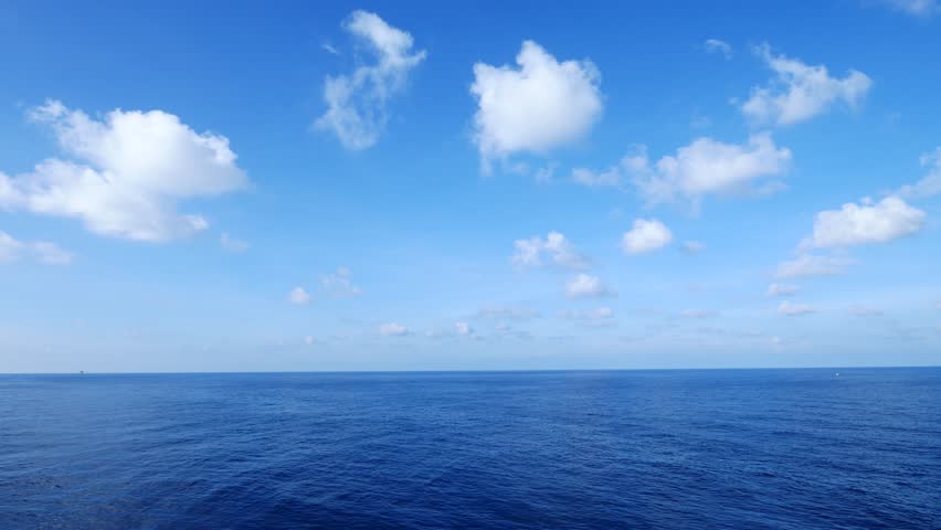 Beautiful Sea, Clouds and Blue Stock Footage Video (100% Royalty-free ...