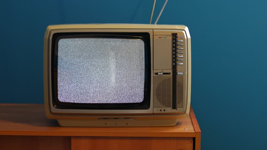 01568 Exhibition Of Old Retro Color Tv Sets With Antenna 動画素材 6864160 ...