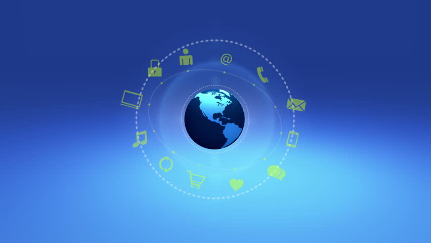 4k,virtual Internet Concept with Rays Stock Footage Video (100% Royalty ...