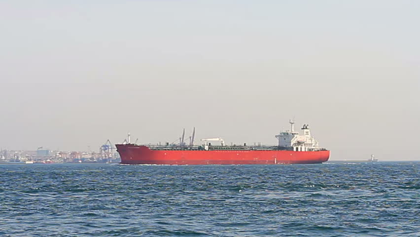 PORT LINCOLN, AUSTRALIA - APRIL 17 2014: A Bulk Grain Carrier Is Loaded ...