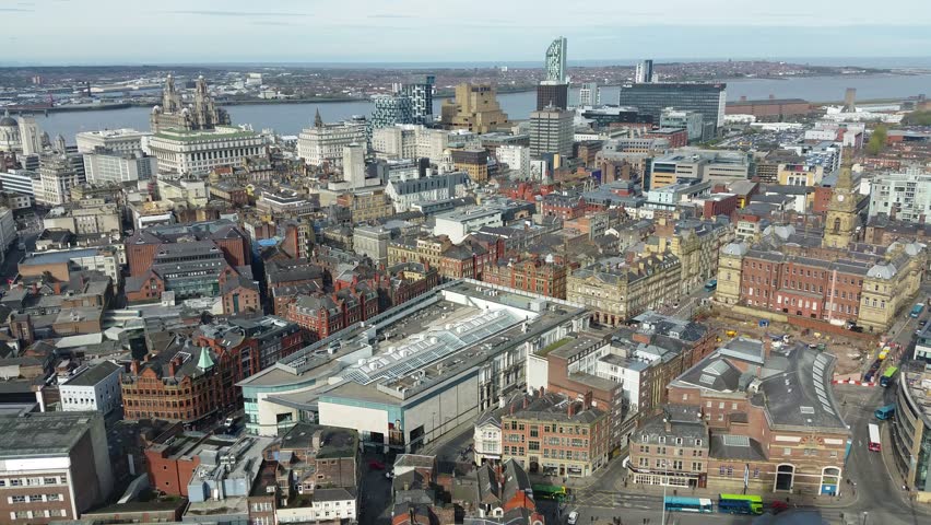 Liver Buildings And Tower Building, Water Street, Liverpool, England ...