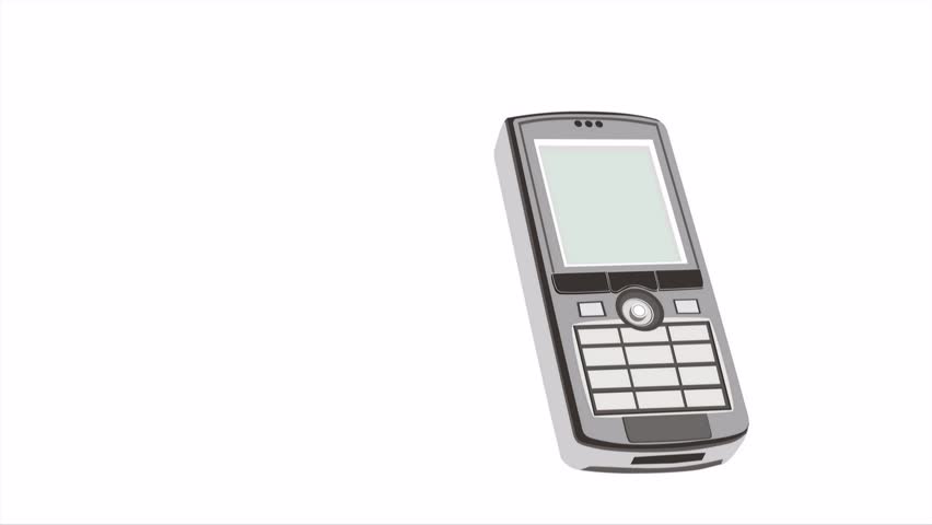 Mobile Phone Vibrating and Emitting Stock Footage Video (100% Royalty ...