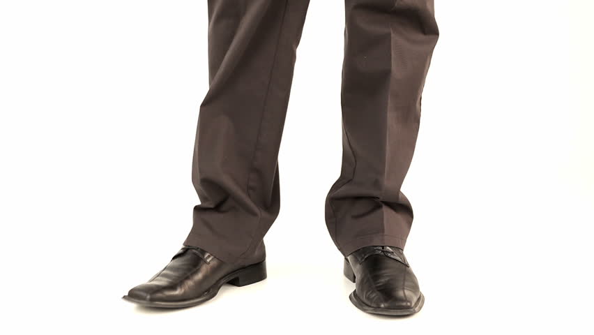 Nervous Businessman Tapping His Foot Stock Footage Video (100% Royalty ...