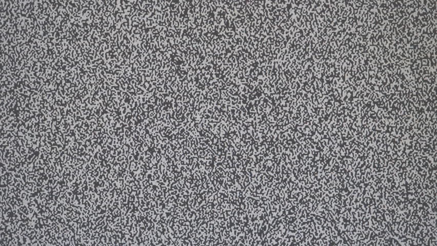TV Screen No Signal, Static Noise And TV Static Fill The Screen (Loop ...