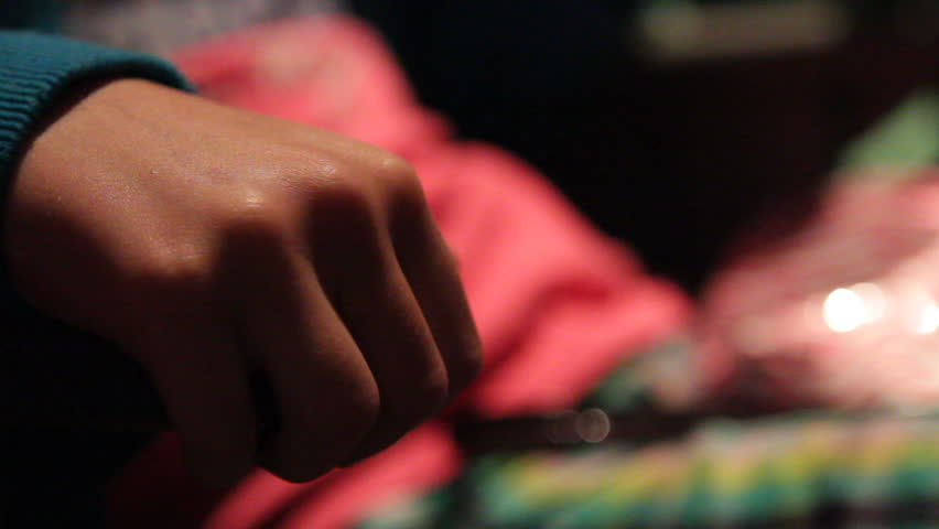 Child Hand Gripping Chair Dramatic Stock Footage Video (100% Royalty ...