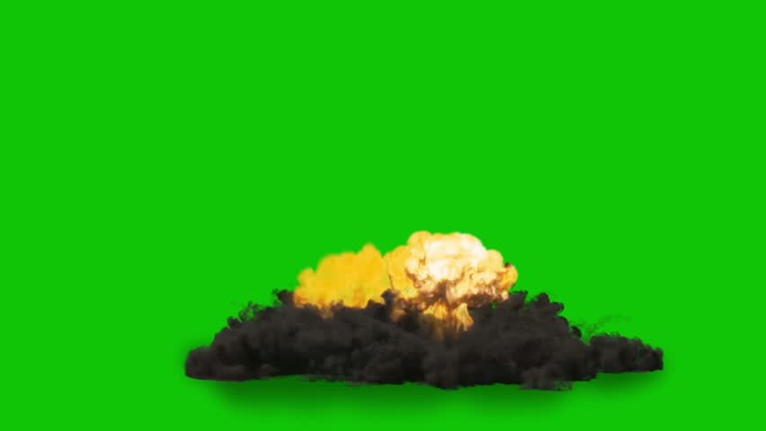 Big Explosion Bomb Green Screen Stock Footage Video (100% Royalty-free ...