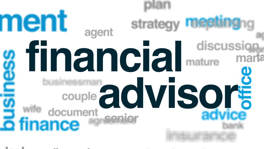 Financial Advisor Animated Word Cloud, Stock Footage Video (100% ...