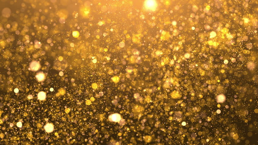 Glittering Golden Sparks Flying in Stock Footage Video (100% Royalty ...
