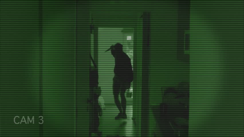 Scary Security Video Shows Hooded Intruder With Knife At Night: Hooded ...