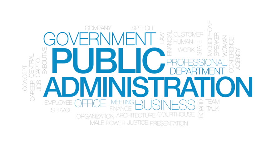 Public Administration Animated Word Cloud, Stock Footage Video (100% ...