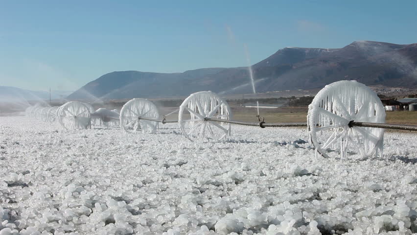 Freeze Ice Farm Field Stock Footage Video (100% Royalty-free) 2950480 ...