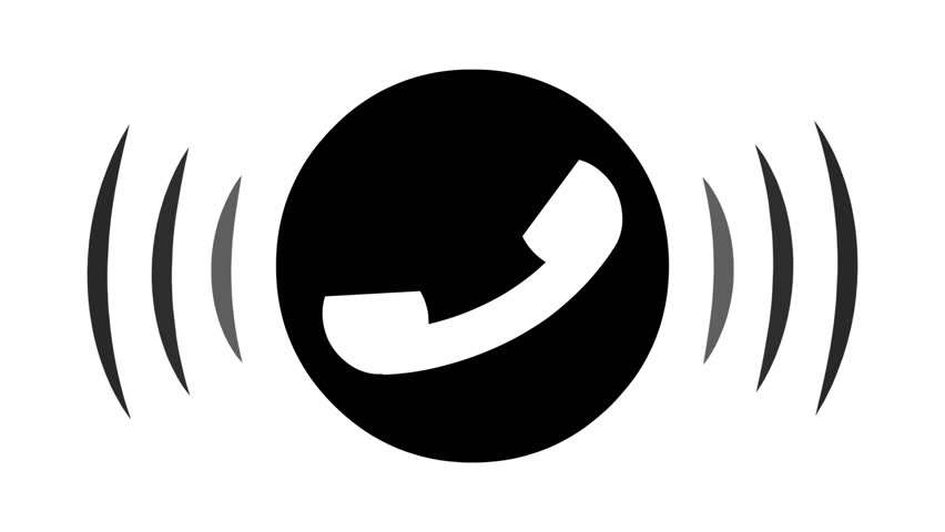 Phone Ring Icon Animation.animation Call Stock Footage Video (100% ...