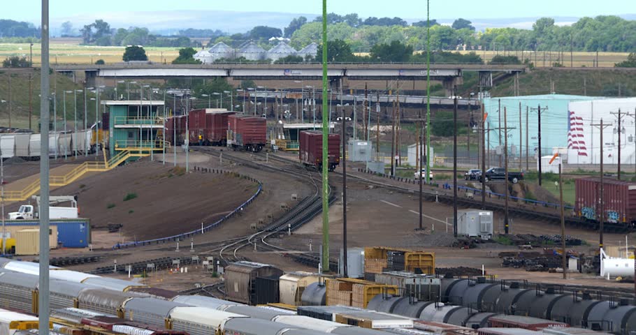 Bailey Rail Yard. North Platte, NE. Stock Footage Video 4116373 ...