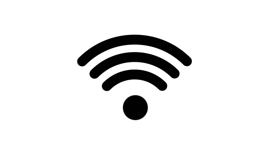 Free Wifi Animation On White Background Stock Footage Video 7708045 ...