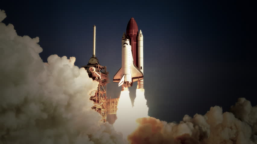 Space Shuttle Launch. 3D Animation. Stock Footage Video 7118395 ...
