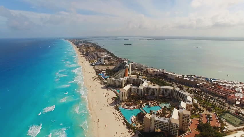 Beach landscape in Cancun, Mexico image - Free stock photo - Public ...