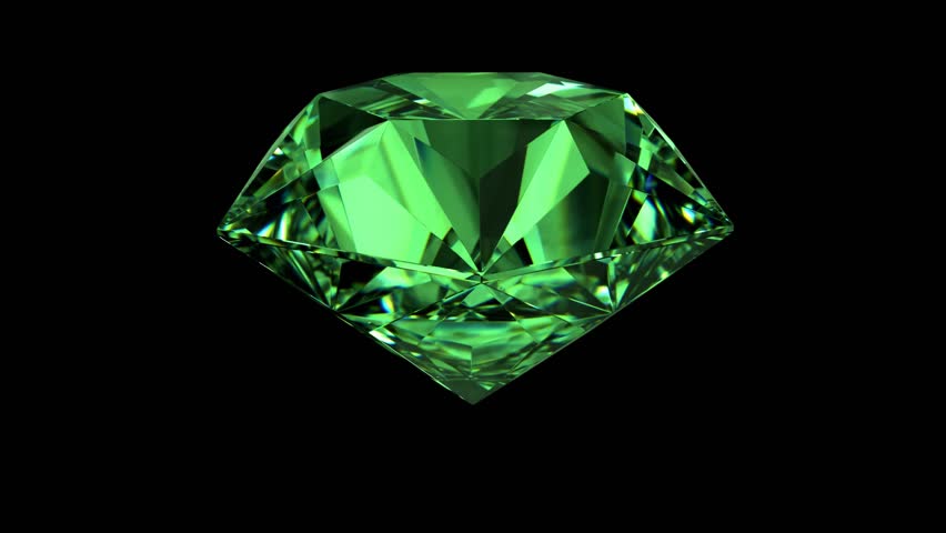 Beautiful Emerald 360 Degree Loop Isolated On A Pink Screen Stock ...