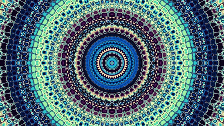 Stock Video Clip of Moving mandala ornament. Seamless loop abstract ...