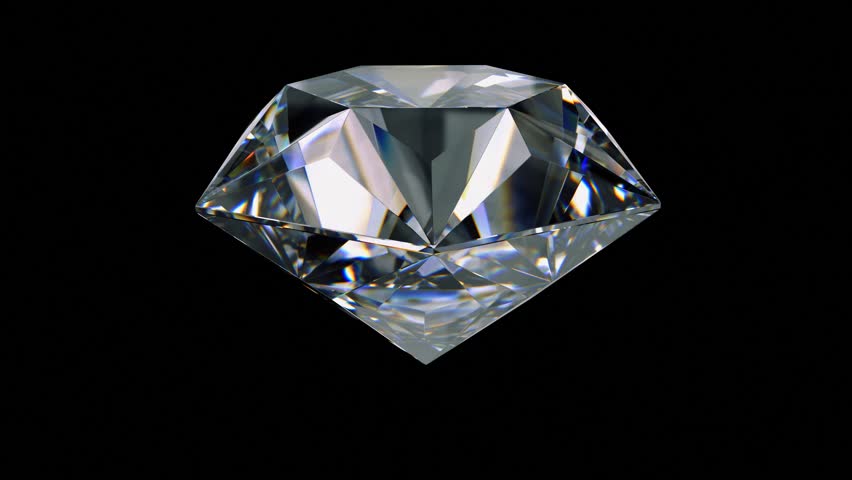 Spinning Diamond - Looped And Alpha Masked 3d Animation Stock Footage ...