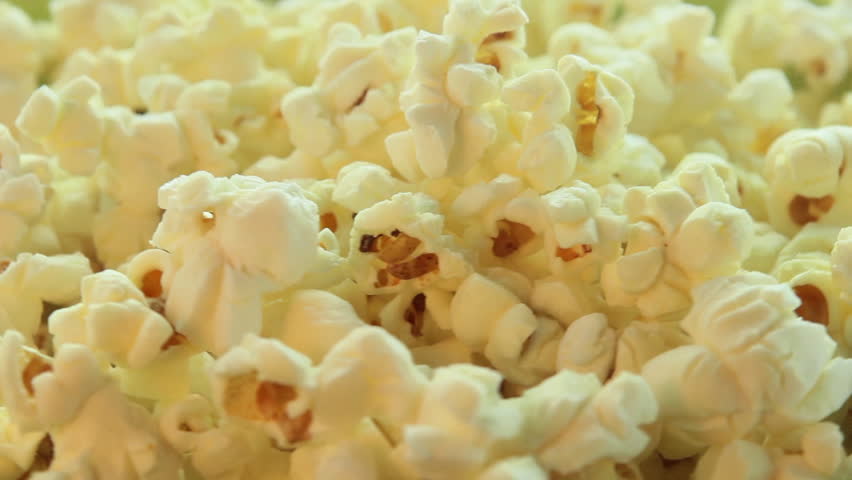 Salted Popcorn Rotating. Isolated On Stock Footage Video (100% Royalty ...
