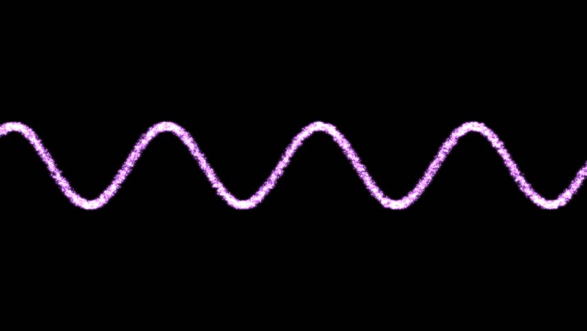 Abstract Audio Sound Wave Particle Animation - Loop Blue Stock Footage ...