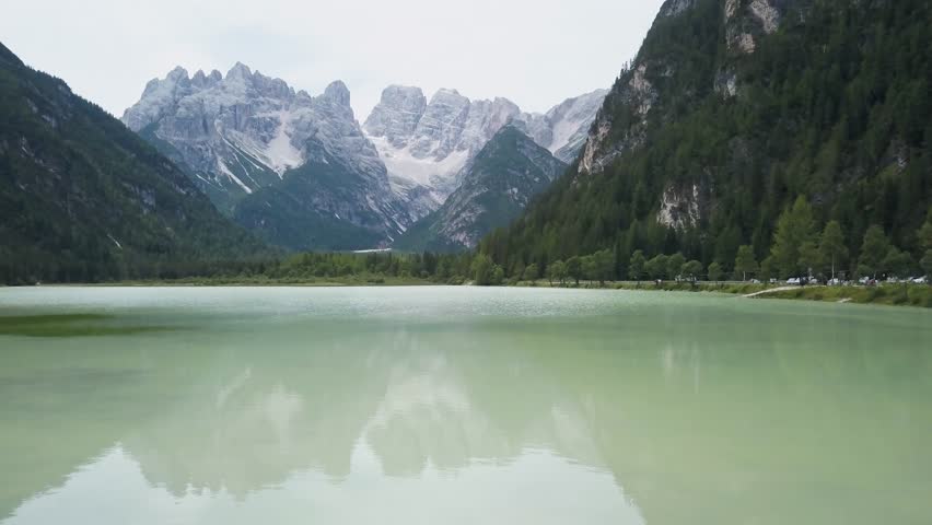 Stock video of durrensee italy lake aerial view. flying | 31427830 ...
