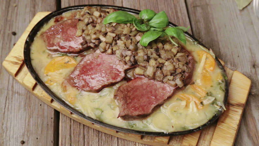 Aussie Restaurant, Crocodile Meat With Garrison Stock Footage Video ...