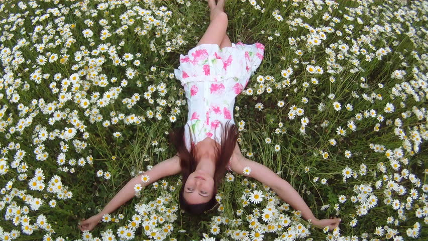 Woman Laying in a Field Stock Footage Video (100% Royalty-free) 3172630 ...