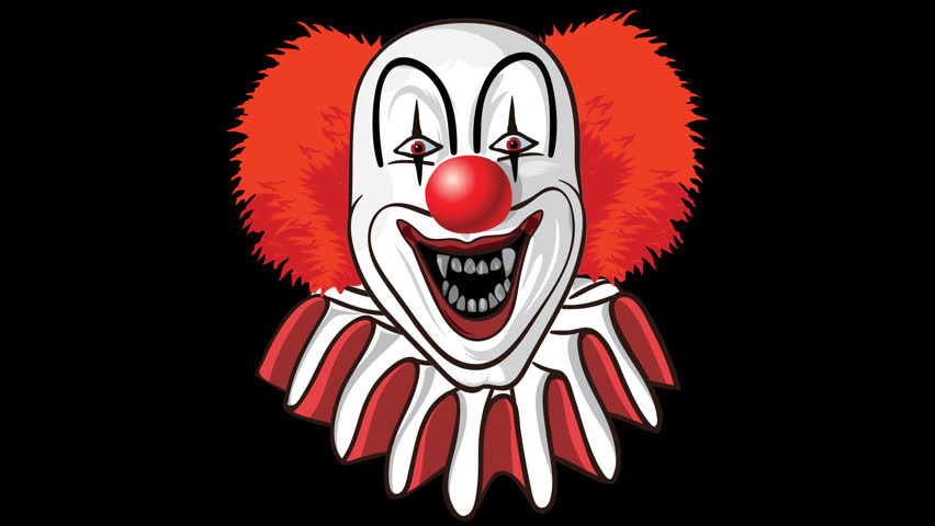 Scary Clown. 3 Animations in Stock Footage Video (100% Royalty-free ...