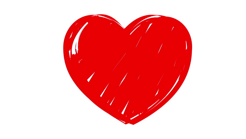 Hand Drawn Heart. Animation Loop Stock Footage Video 8781346 | Shutterstock